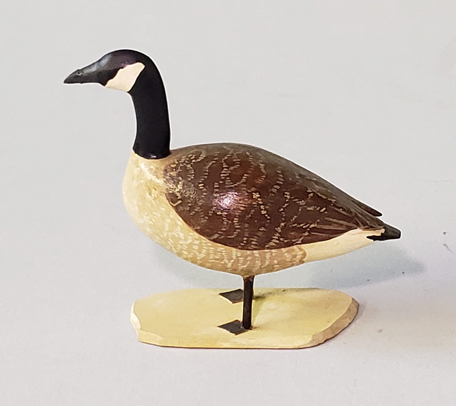Miniature Hand Carved and Painted Goose Decoy - Miniature Hand Carved ...